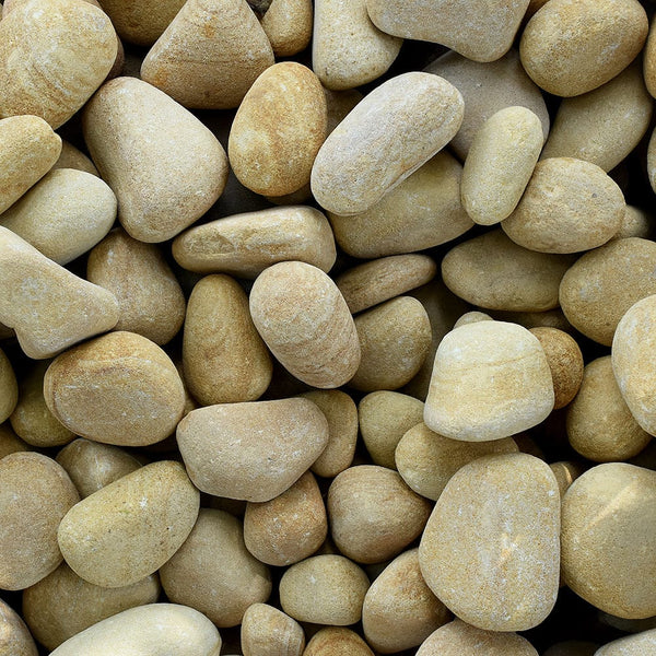 Decorative Teakwood Sandstone Pebbles 25-50mm Mix Size - The Stone Flooring