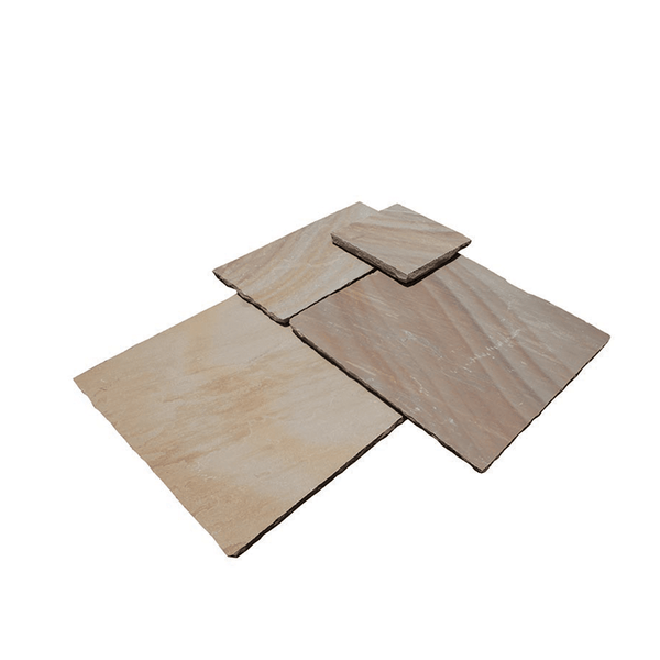 Paving Camel Natural Cleft Buff Sandstone Tiles - The Stone Flooring